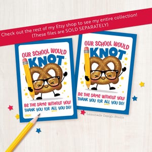 Printable Back to School Pretzel Snack Tags for Students or Teachers ...