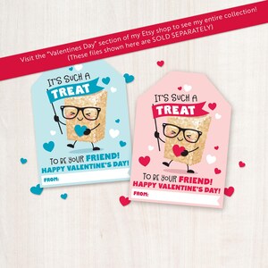 Printable Valentine Treat Tags Valentine Gifts for Kids Chocolate ...