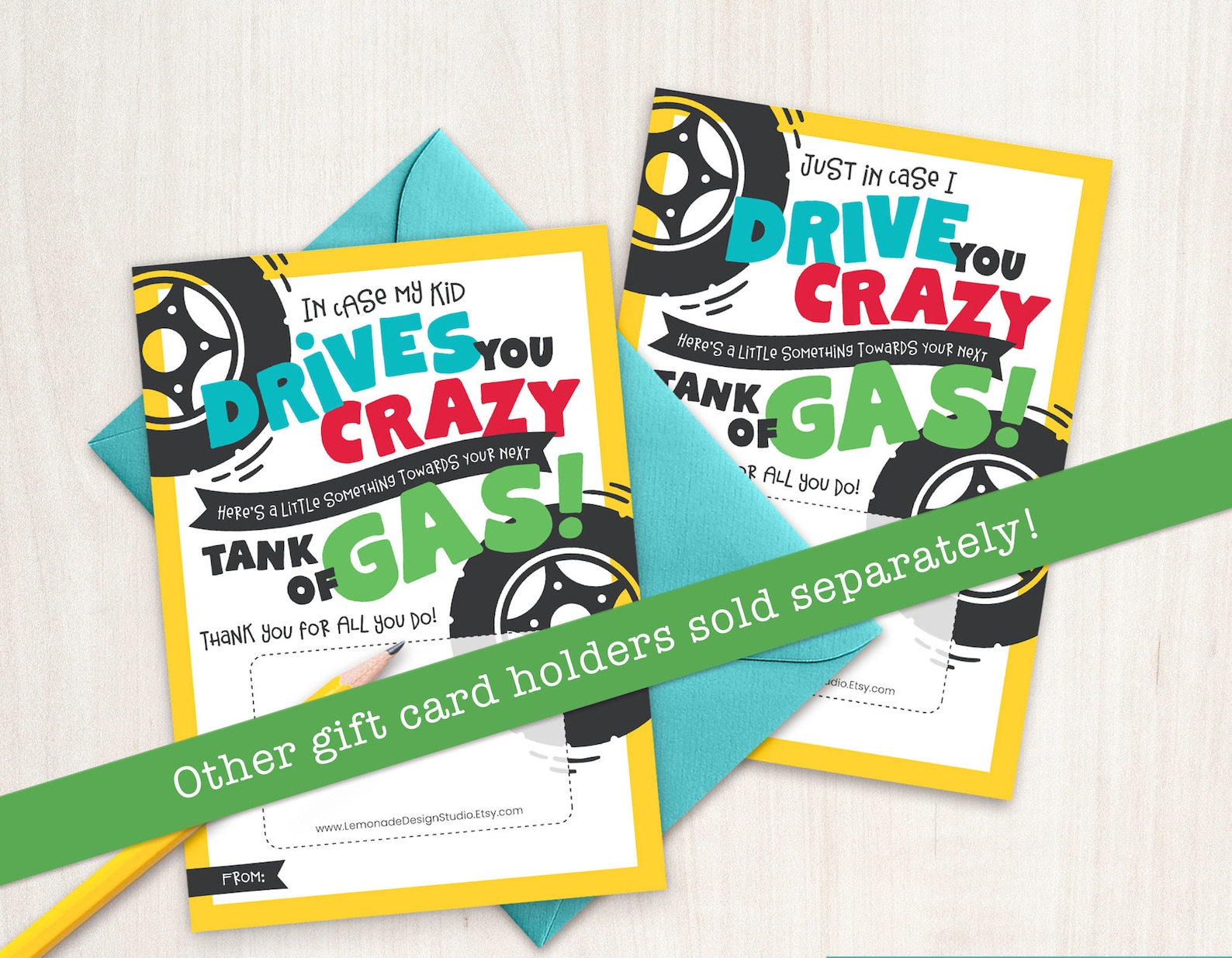 PRINTABLE Gas Gift Card Holder Back to School Teacher Gift - Etsy