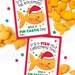 Printable O-fish-ally the Holidays Christmas Snack Tag Goldfish ...