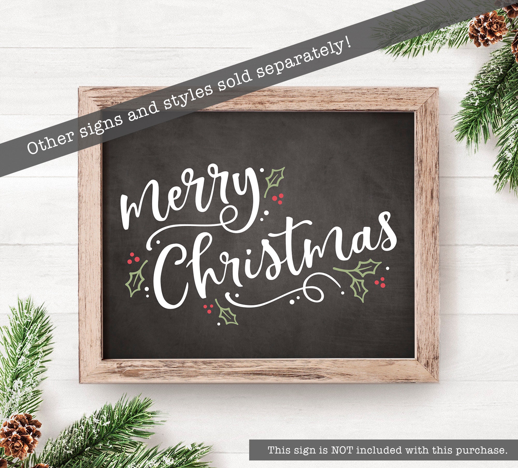 Printable Merry Christmas Sign Holiday Decor Holiday Sign 2020 ...