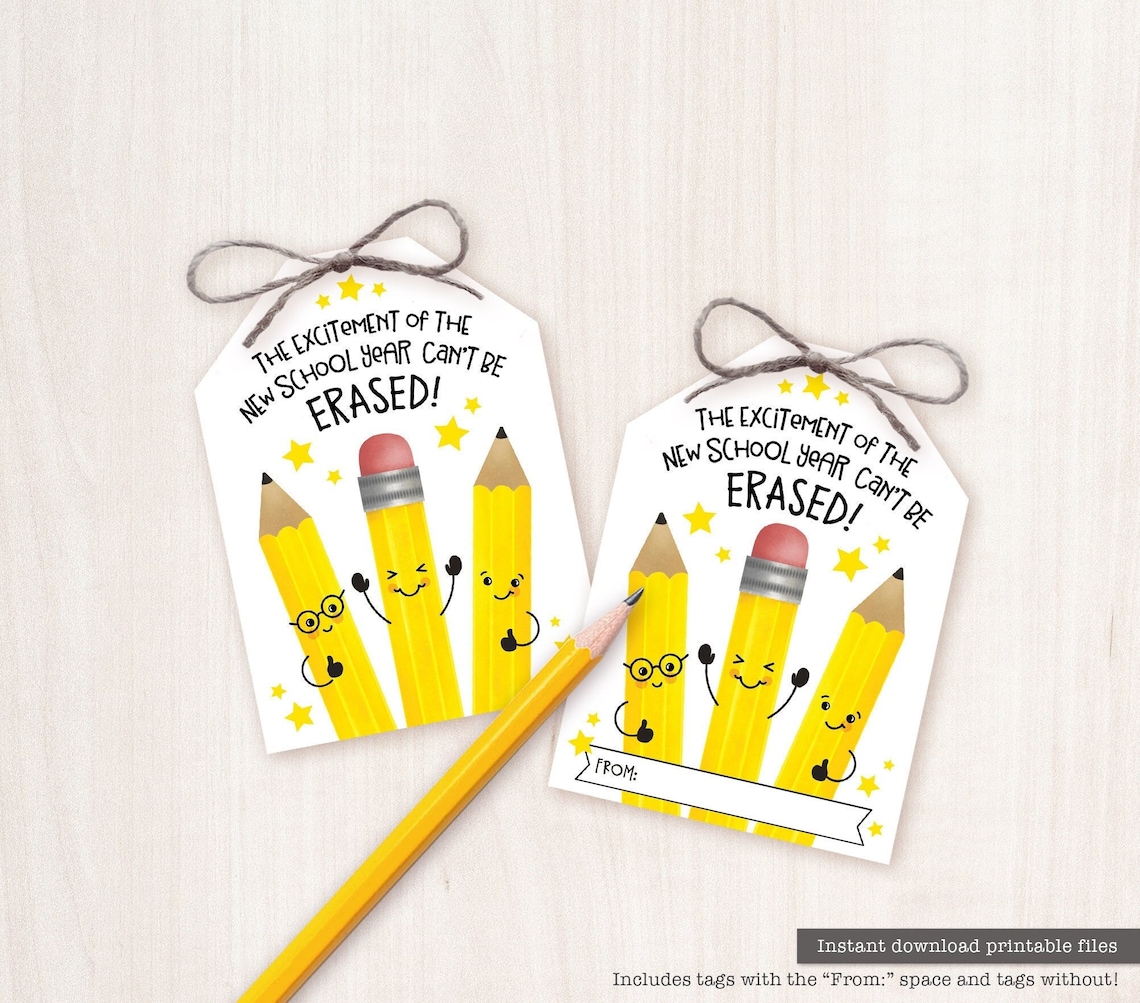 Printable Back to School Supplies Gift Tags for Classroom - Etsy