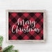 PRINTABLE Buffalo Plaid Christmas Decor Merry Christmas Sign - Etsy