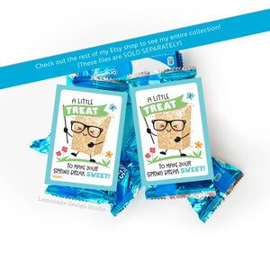 End of School Year Printable Tag Crispy Rice Treats Classroom Gift for ...
