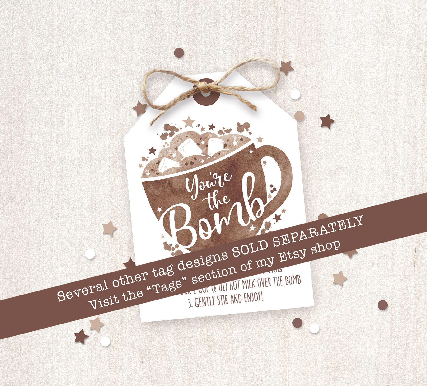 Printable Hot Chocolate Bomb Tags Printable Hot Cocoa Bomb Tags ...