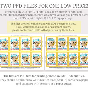 End of School Year Printable Tag Crispy Rice Treats Classroom Gift for ...