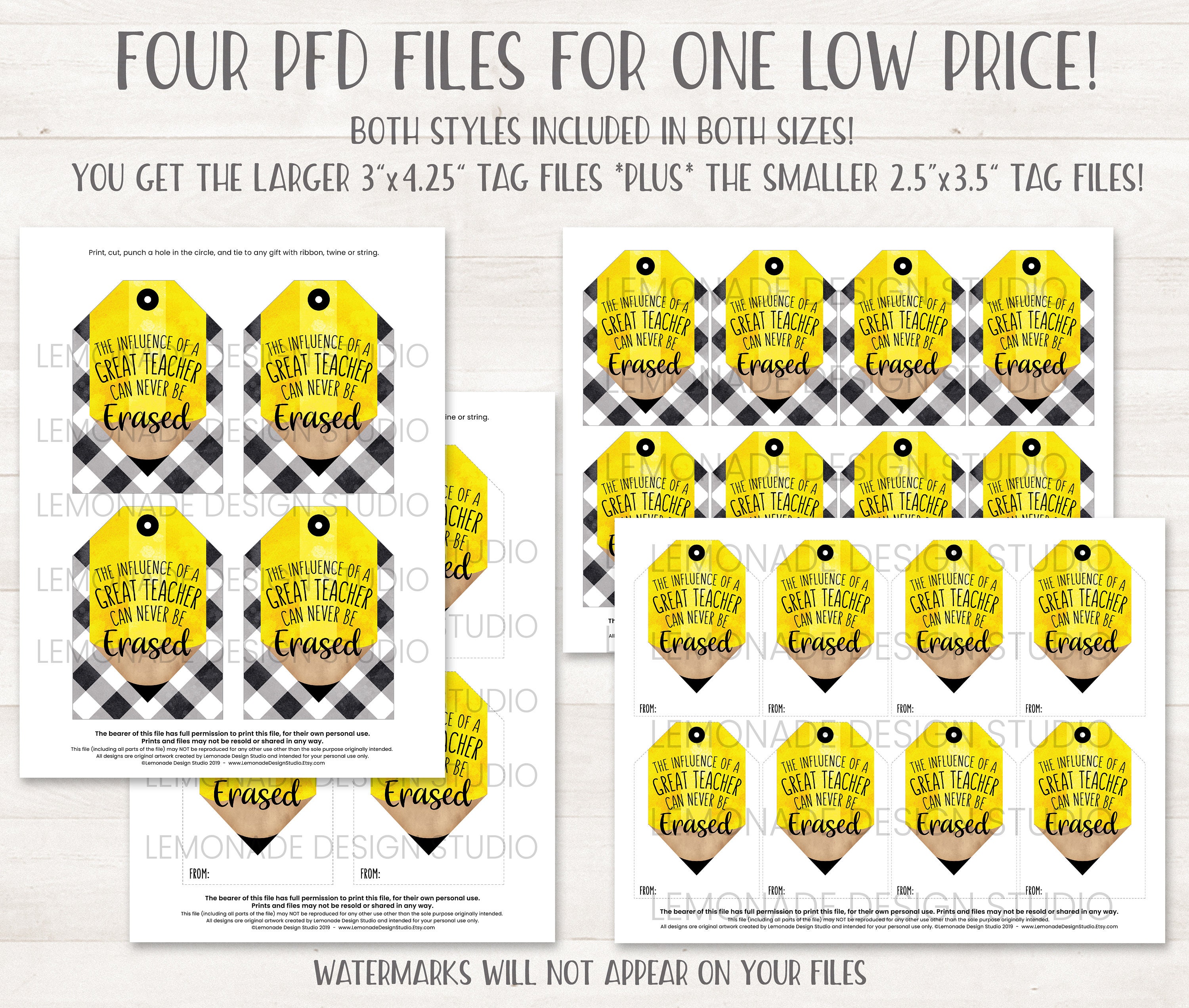 End of Year Teacher Gifts Printable Teacher Appreciation Gift Tag ...