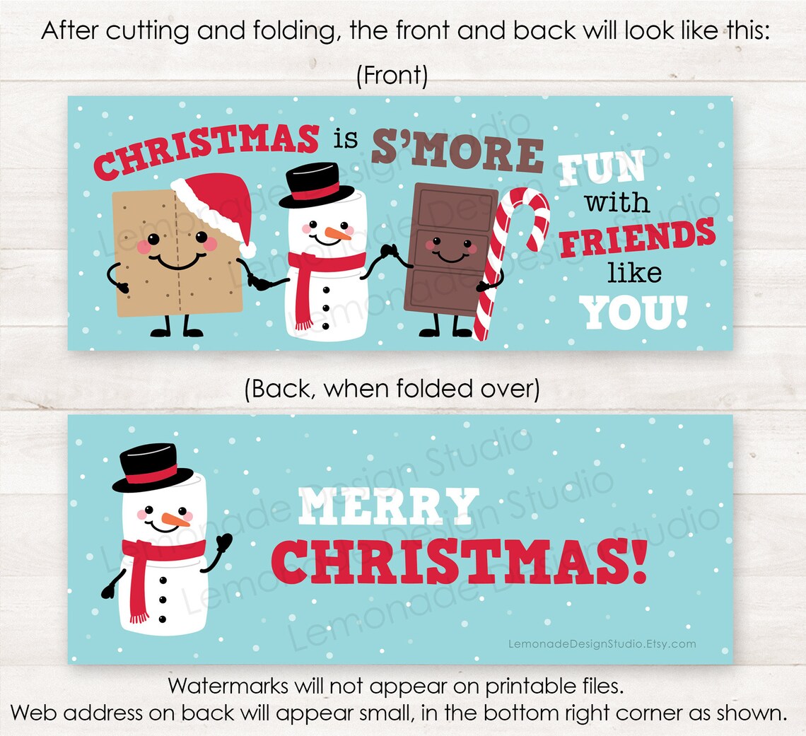 PRINTABLE Christmas Favor Tags Christmas Treat Tags - Etsy