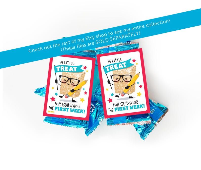 Printable Crispy Rice Treat Tag Encouraging Treat Students Coworker ...