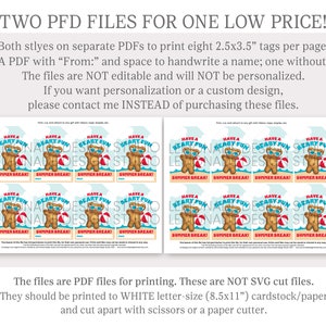 Printable Last Day of School Tag Classroom Treat Tag Teddy Bear Grahams ...