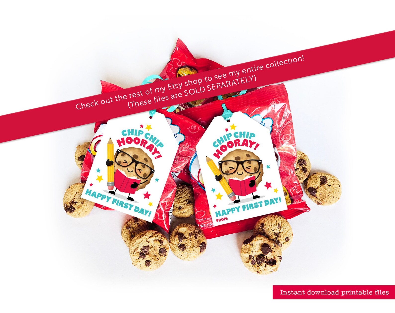 Back to School Donut Worry Treat Tags Student Gift From Teacher First ...