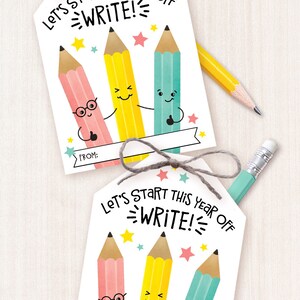 Back to School Printable Gift Tags for Classroom First Day of School ...
