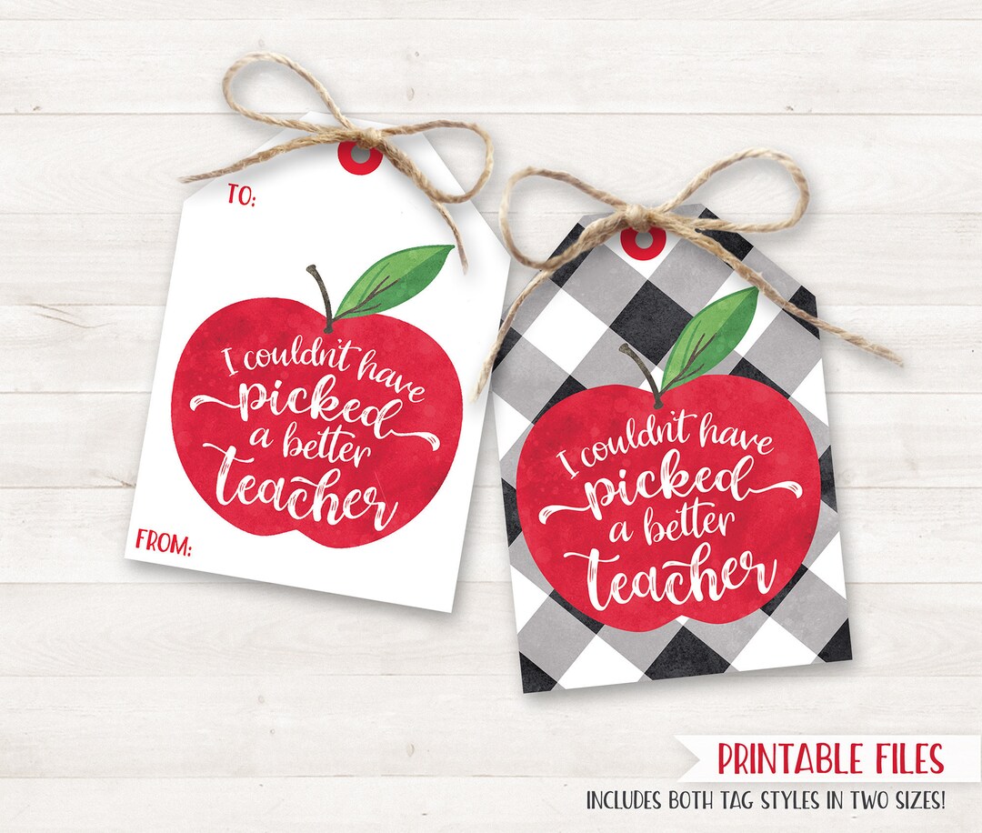 Teacher Appreciation Gift Printable Teacher Gift Tags Printable Teacher ...