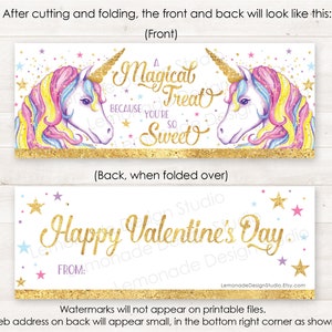 PRINTABLE Valentines for Kids Printable Valentine Treat Bag Toppers ...