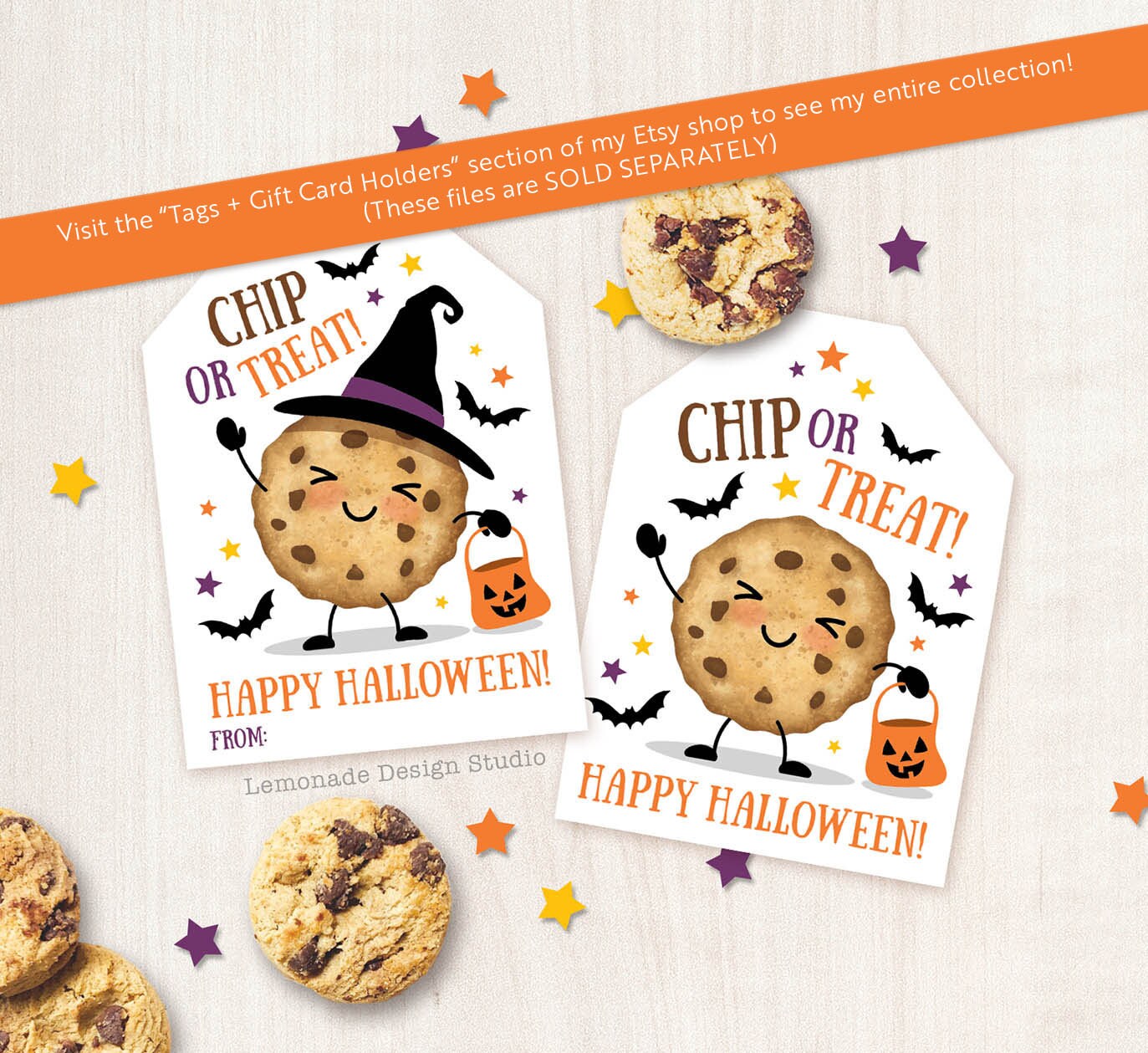 Printable Halloween Treat Tags for Muffins Trick or Treat Tags or ...
