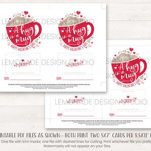 Teacher Valentine Gifts, PRINTABLE Valentine Coffee Gift Card Holder ...