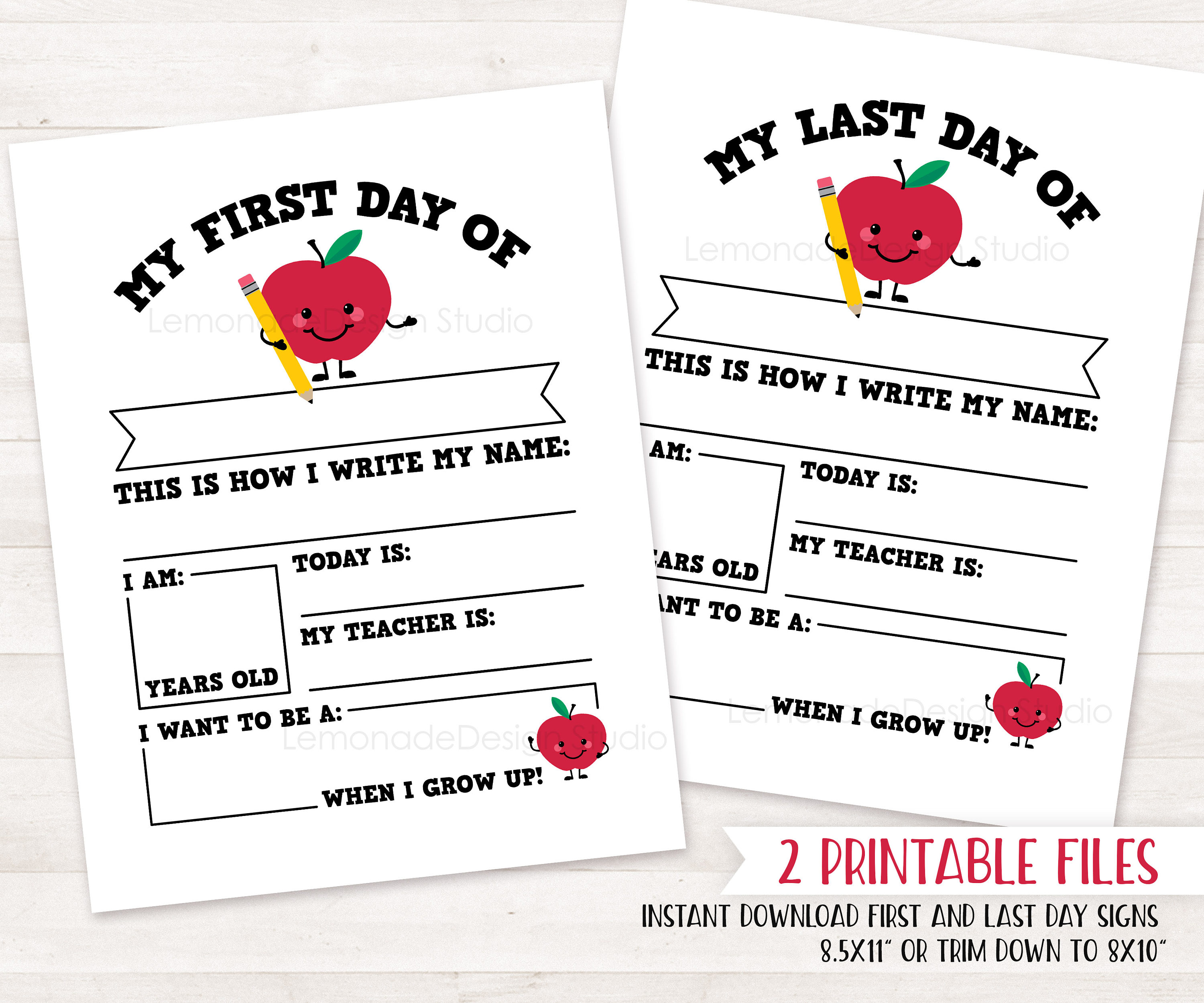 PRINTABLE Last Day of School Sign Instant Download Printable - Etsy