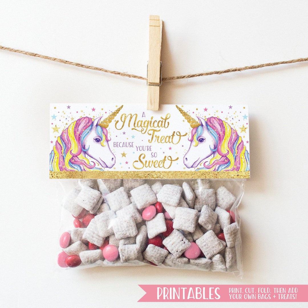 PRINTABLE Valentines for Kids Printable Valentine Treat Bag Toppers ...