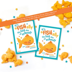 Last Day of School Printable Tag Classroom Treat Tag Teddy Bear Grahams ...