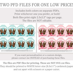 Printable Valentine Treat Tags Valentine Day Cards for Kids Gifts Swiss ...