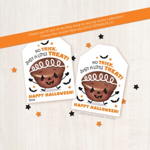 Printable Halloween Treat Tags for Muffins Trick or Treat Tags or ...