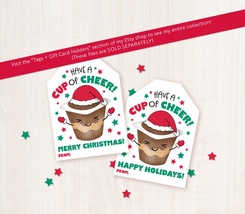 PRINTABLE Christmas Gift Card Holder Holiday Gift for Teacher - Etsy