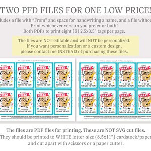 Printable Crispy Rice Treat Tag Encouraging Treat Students Coworker ...