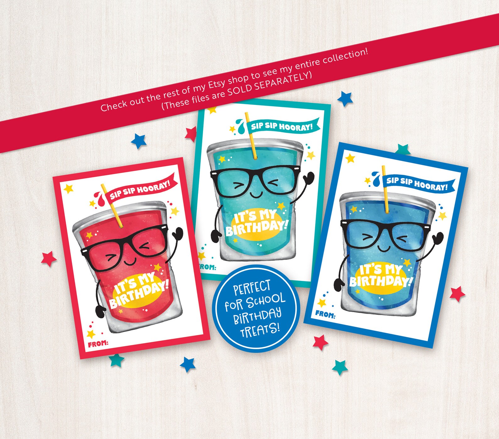 Printable Classroom Birthday Treat Tag Fruit Rolls Fruit Snack Roll Ups ...