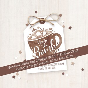 PRINTABLE Holiday Coffee Gift Tags, Teacher Gift Tags Teacher Christmas ...