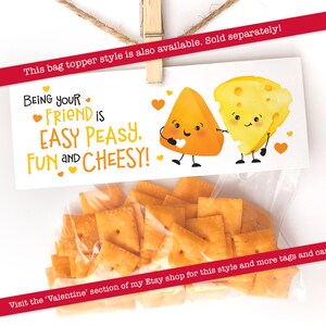 Kids Valentine Tags Printable Cards Cheese Valentine Tags Valentines ...