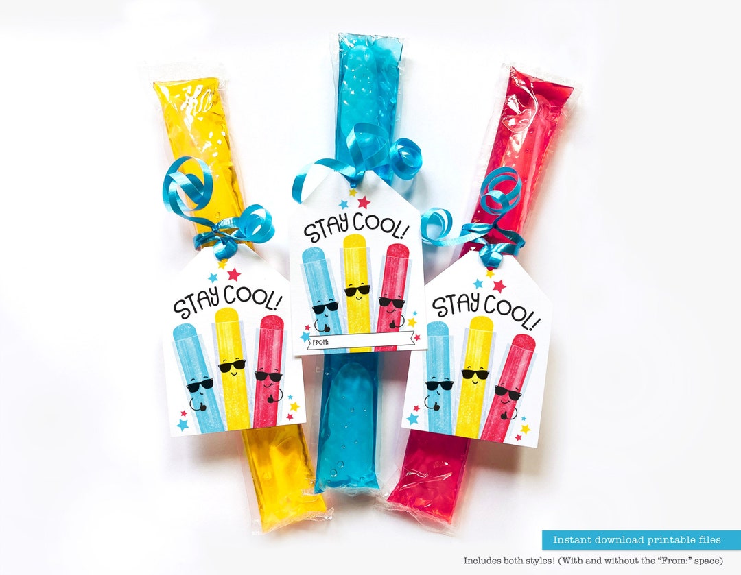 Stay Cool Last Day of School Printable Tag Classroom Treat Tag Cool ...
