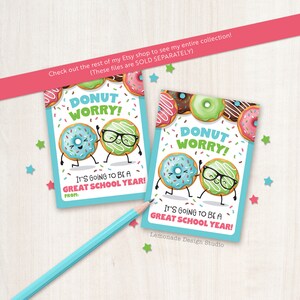 Happy First Day of School Printable Treat Tag Classroom Snack Tags Back ...