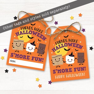 Printable Halloween Tags Trick or Treat Tags Classroom Halloween Party ...