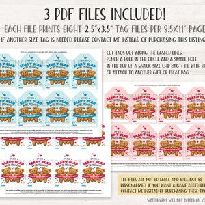 Kids Valentines for School Kids Valentine Cards Teddy Bear Grahams ...