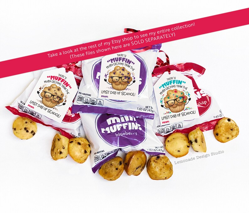 Last Day of School Printable Tag Classroom Treat Tag Donut Tags Summer ...