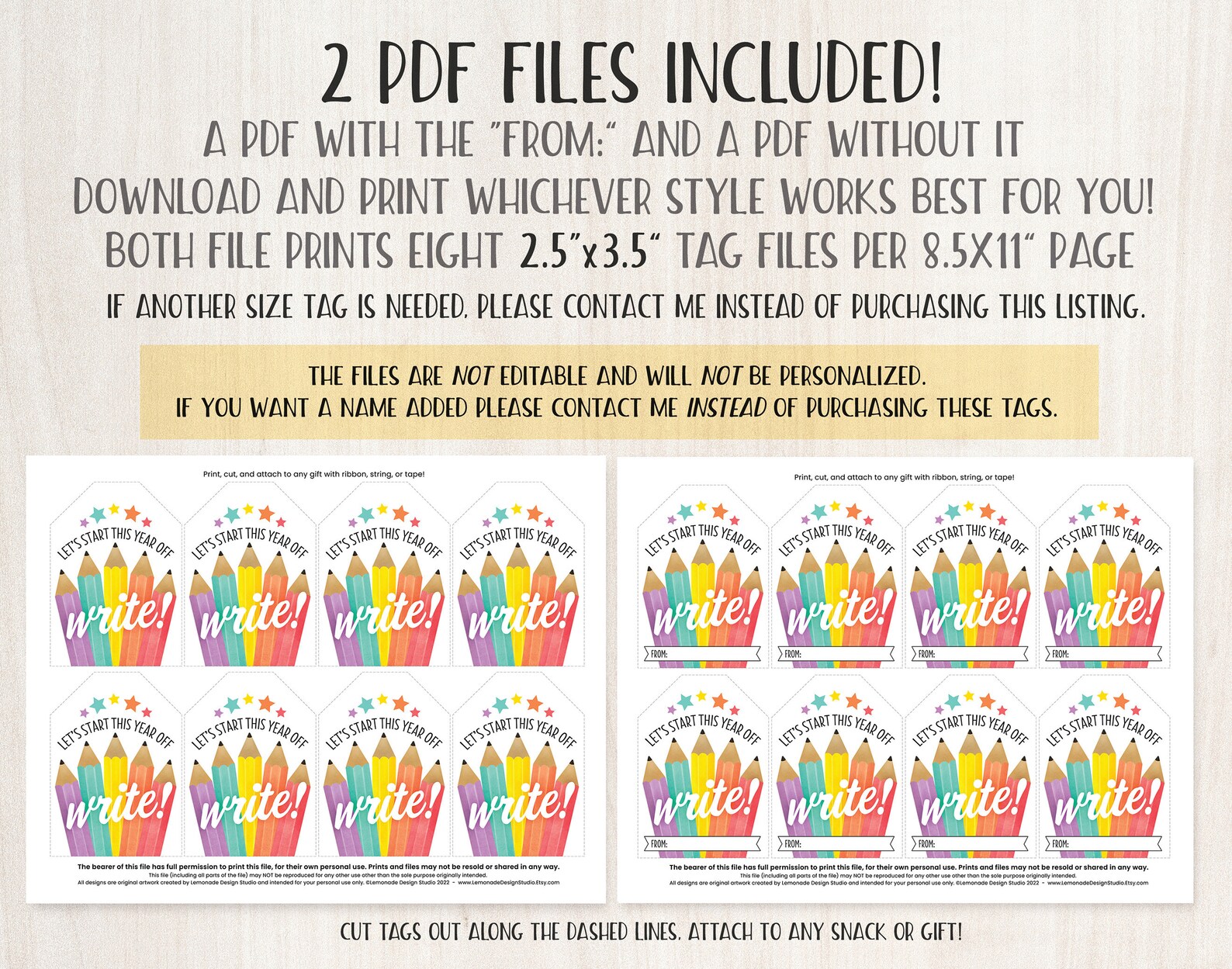 Back to School Printable Gift Tag Classroom First Day of - Etsy