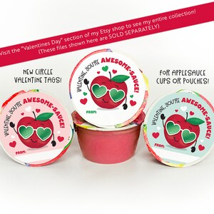 Kids Valentine Tags for School Berry Fruit Snack Juice Box Label ...