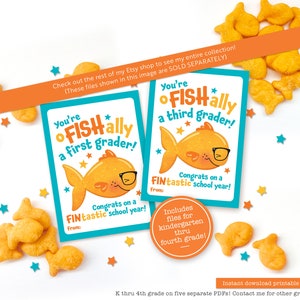 Printable Last Day of School Classroom Snack Tag 1st Grader - 5th Grade ...