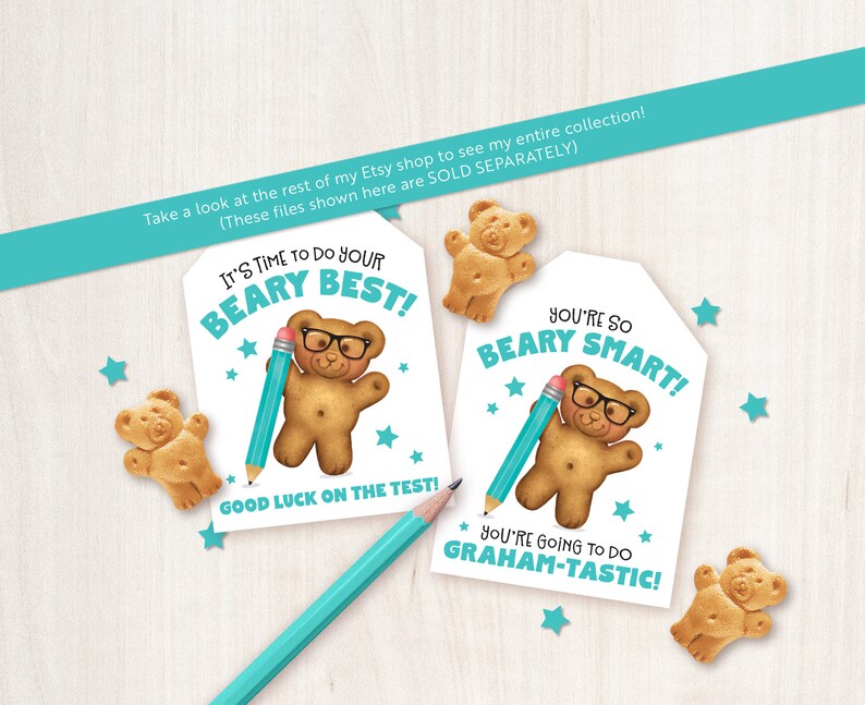 Printable Testing Day Tag Classroom Treat Tag Juice Pouch Label Good ...