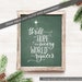 Printable Christmas Chalkboard Sign Holiday Decor Holiday Decor 2020 ...