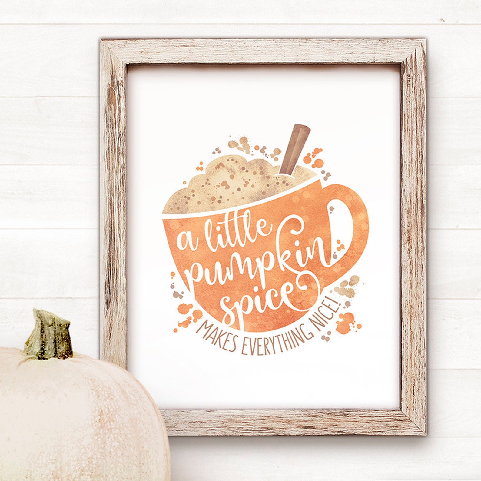 Pumpkin Spice Sign PRINTABLE Pumpkin Spice Latte Coffee - Etsy