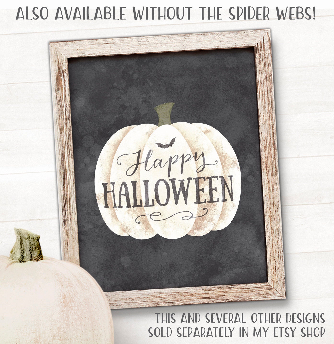 PRINTABLE Happy Halloween Sign Farmhouse Halloween Sign - Etsy