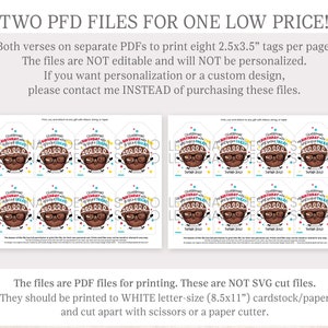 Printable Birthday Treat Tag Classroom Birthday Treat Prepackaged Party ...