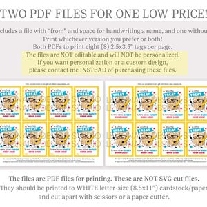 Printable Testing Day Snack Tag Classroom Treat Tag Crispy Rice Treats ...