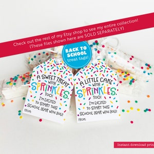 Back to School Printable Treat Tag From Teacher Welcome Students Open ...