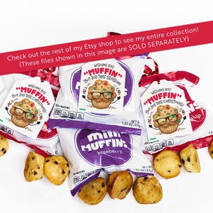 Printable Birthday Treat Tag Classroom Treat Bag Mini Muffins Snack ...