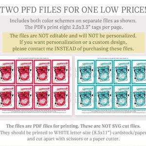 Printable Classroom Valentines for Kids Juice Pouch Tags Valentine ...