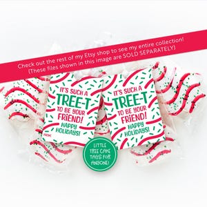 Christmas Snack Mix Printable Gift Tags for Classroom Treat Bags Secret ...