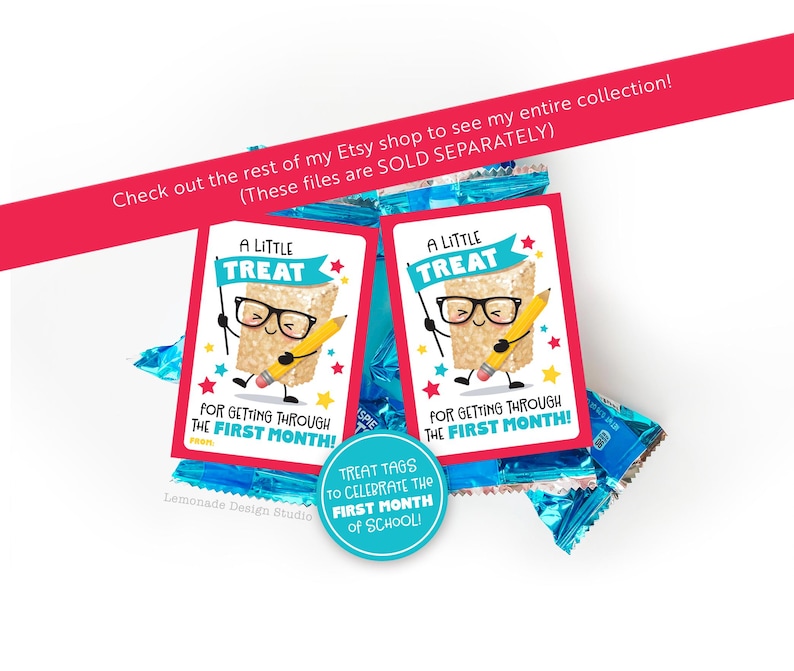 Printable Crispy Rice Treat Tag Encouraging Treat Students Coworker ...