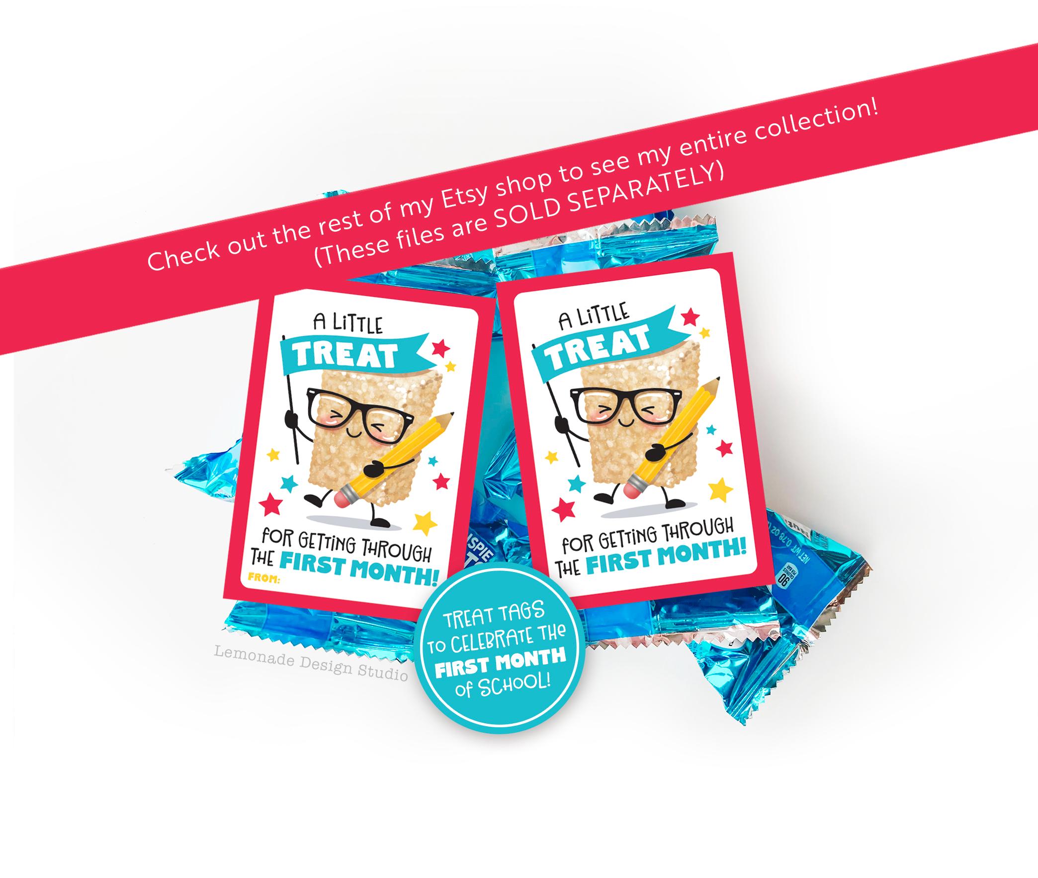 Printable Crispy Rice Treat Tag Encouraging Treat Students Coworker ...